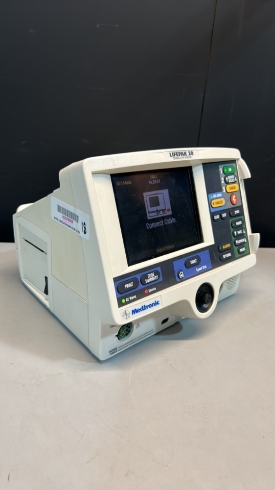 MEDTRONIC/PHYSIO-CONTROL LIFEPAK 20 DEFIB WITH PACING, 3 LEAD ECG, ANALYZE