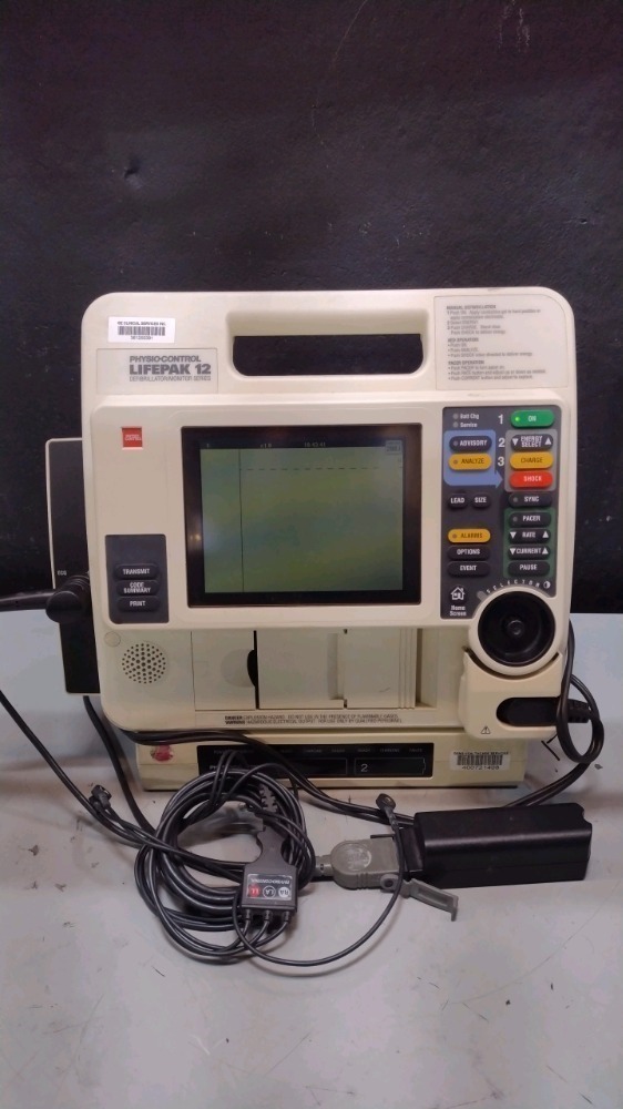 MEDTRONIC/PHYSIO-CONTROL LIFEPAK 12 DEFIB WITH PACING, 3 LEAD ECG ...