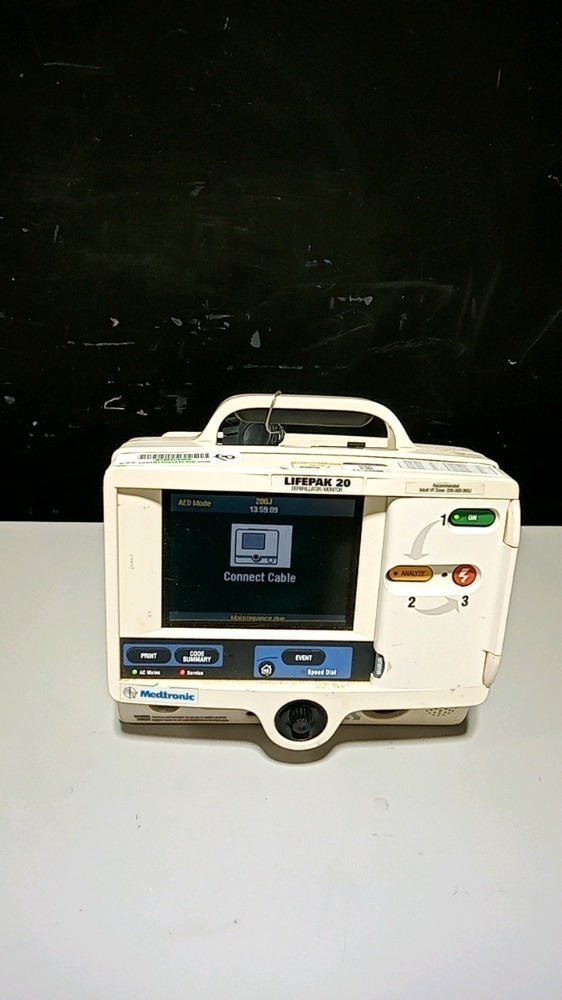 MEDTRONIC/PHYSIO-CONTROL LIFEPAK 20 BIPHASIC DEFIB WITH PACING, 3 LEAD ...