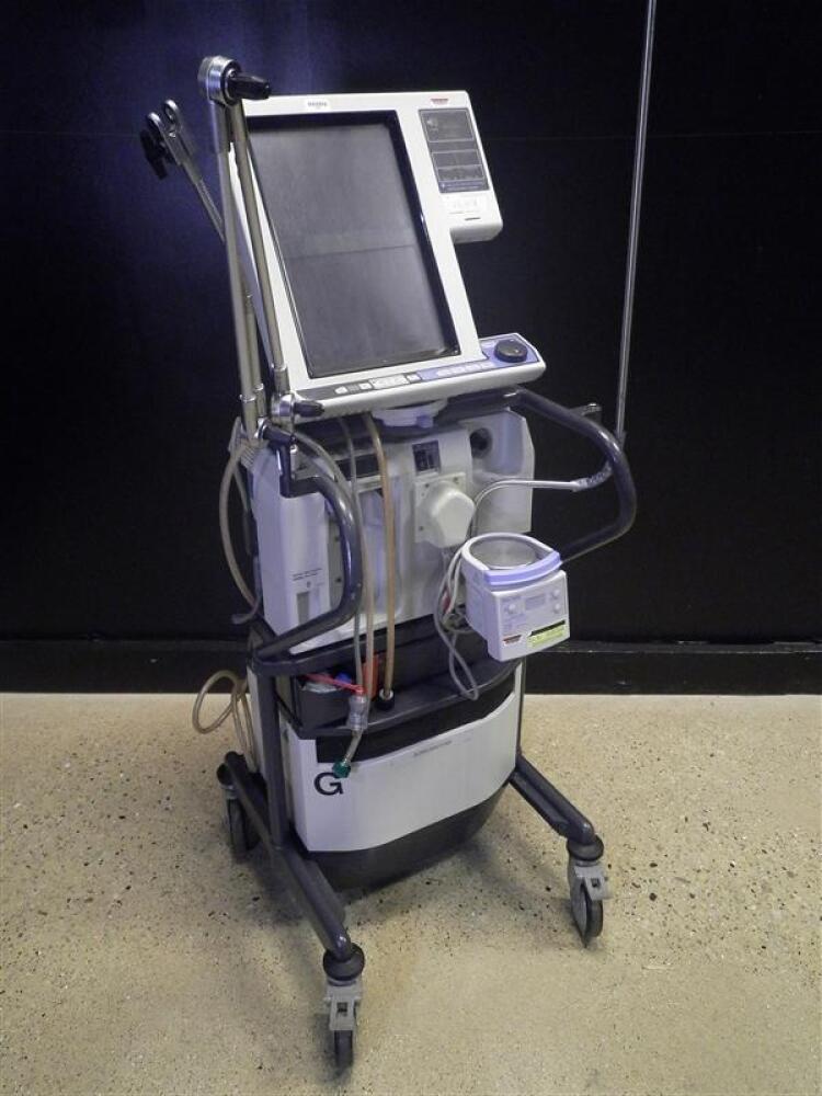 NELLCOR PURITAN BENNETT 840 VENTILATOR WITH NEOMODE & AIR COMPRESSOR ON ...