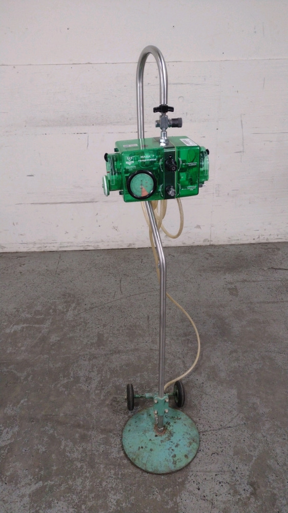 BIRD MARK 7 RESPIRATOR ON ROLLING STAND