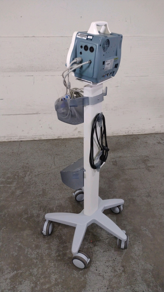 MINDRAY DPM 4 PATIENT MONITOR WITH CABLES (ECG, SPO2, BP) ON ROLLING STAND
