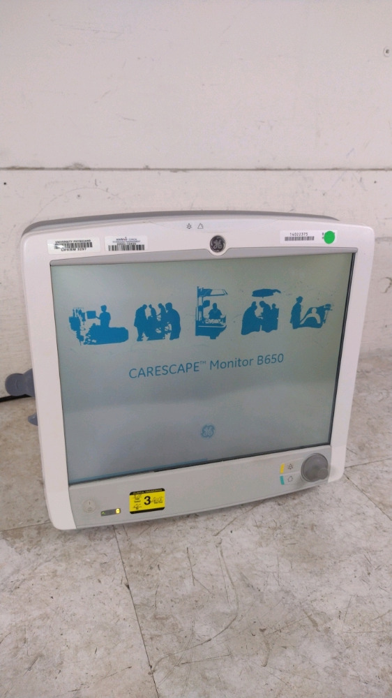 GE CARESCAPE B650 PATIENT MONITOR WITH PATIENT DATA MODULE