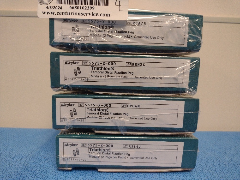 STRYKER TRIATHLON, 5575-X-000 FEMORAL DISTAL FIXATION PEG, EXP. 11/9 ...