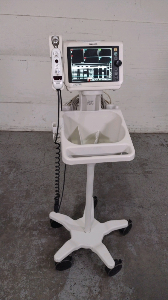 PHILIPS SURESIGNS VM4 VITAL SIGN MONITOR ON ROLLING STAND