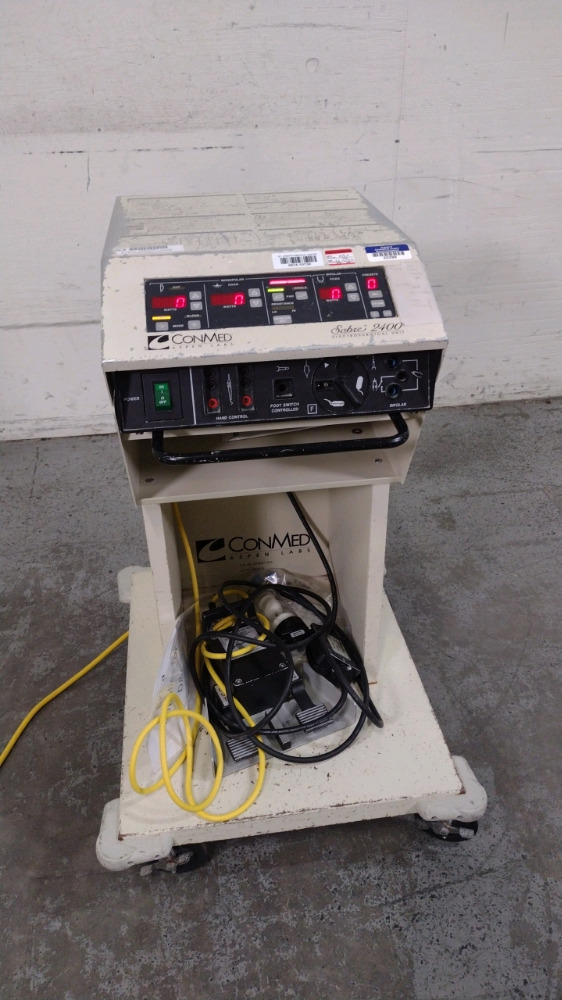 CONMED ASPEN SABRE 2400 ESU WITH 2 FOOTSWITCHES (MONO, BIPOLAR) ON ...