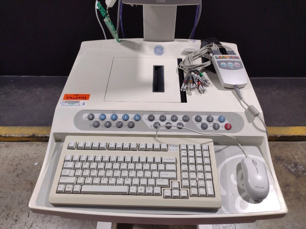 GE CASE STRESS TEST WORKSTATION WITH T2100 TREADMILL