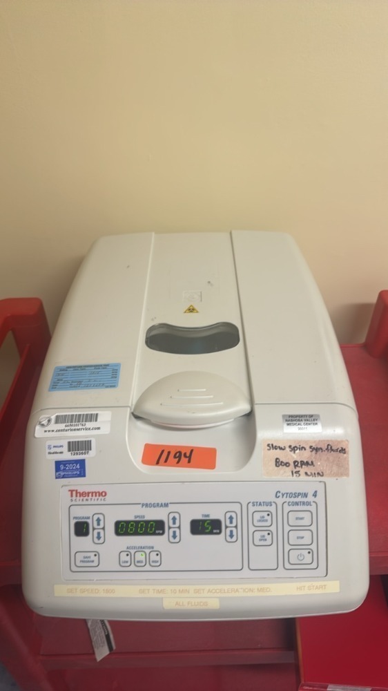 THERMO SCIENTIFIC CYTOSPIN 4 CYTOCENTRIFUGE LOCATED AT 2100 DORCHESTER ...
