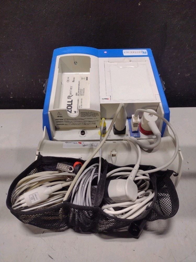 ZOLL R-SERIES ALS DEFIB WITH PACING, 12 LEAD ECG, SPO2, CO2, ANALYZE