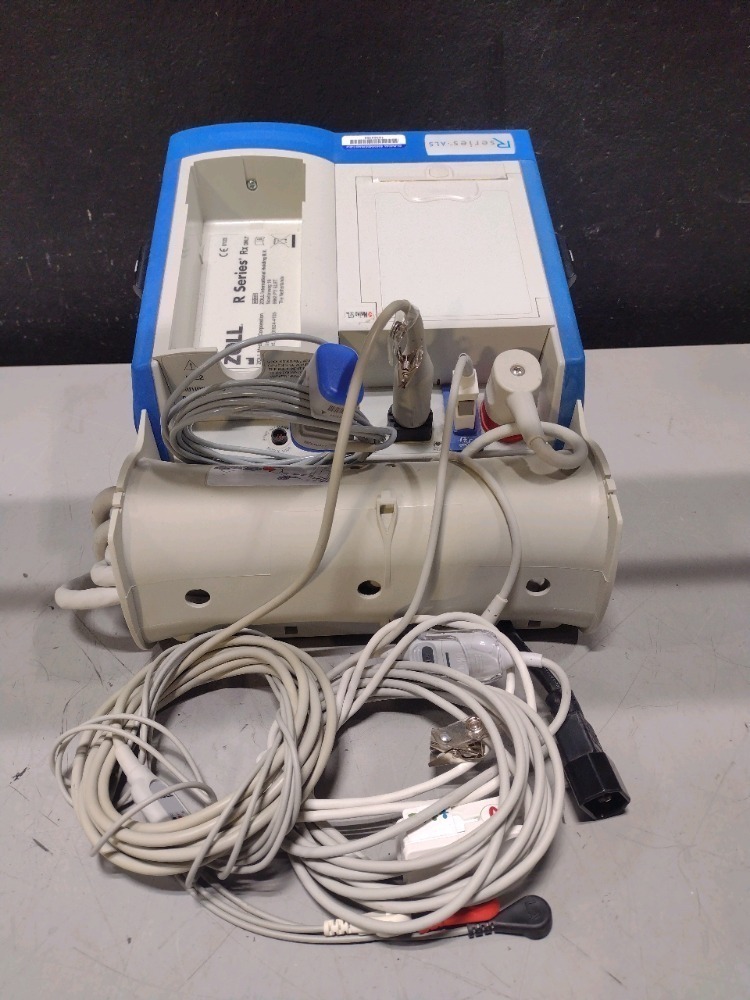 ZOLL R-SERIES ALS DEFIB WITH PACING, 12 LEAD ECG, SPO2, CO2, ANALYZE