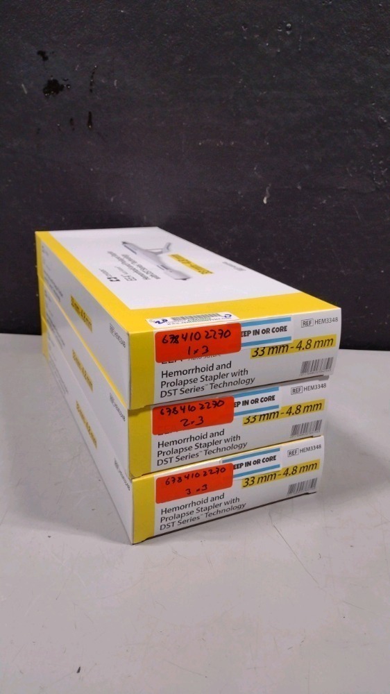 COVIDIEN HEM3348 HEMORRHOID AND PROLAPSE STAPLER WITH DST SERIES ...