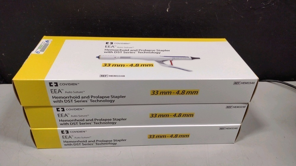 COVIDIEN HEM3348 HEMORRHOID AND PROLAPSE STAPLER WITH DST SERIES ...