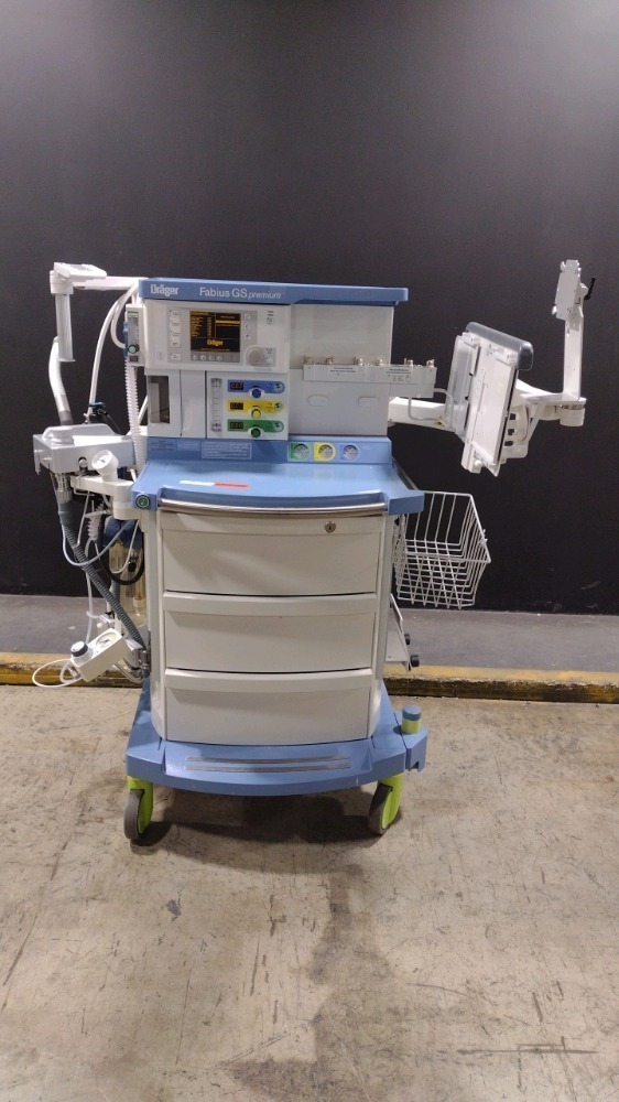 DRAGER FABIUS GS PREMIUM ANESTHESIA MACHINE WITH (3.37B SOFTWARE ...