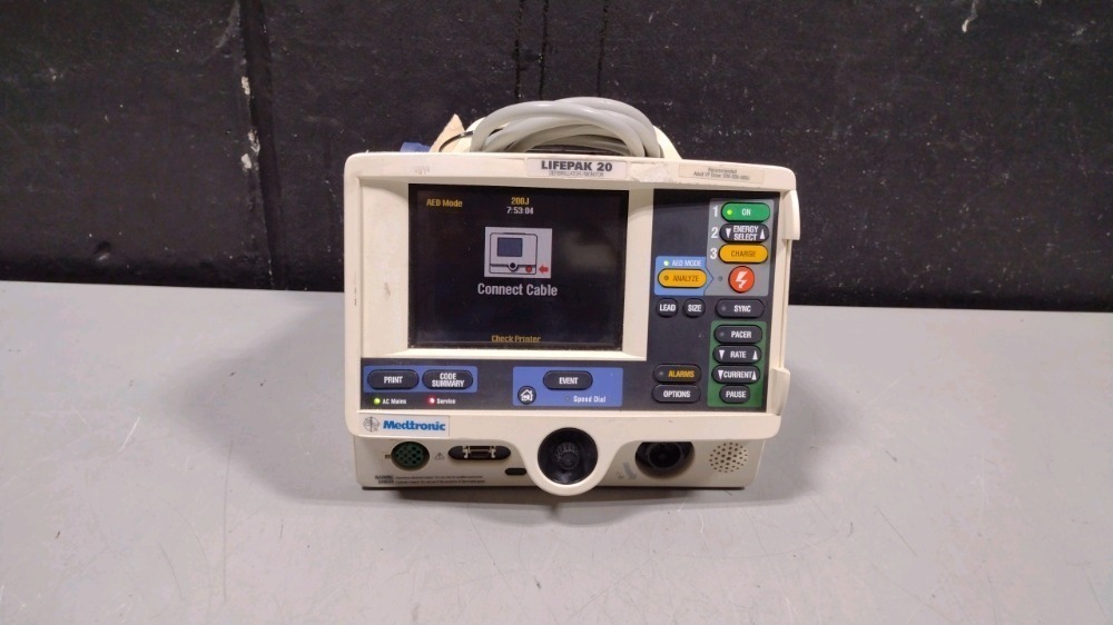 MEDTRONIC/PHYSIO-CONTROL LIFEPAK 20 DEFIB WITH PACING, 3 LEAD ECG, SPO2 ...