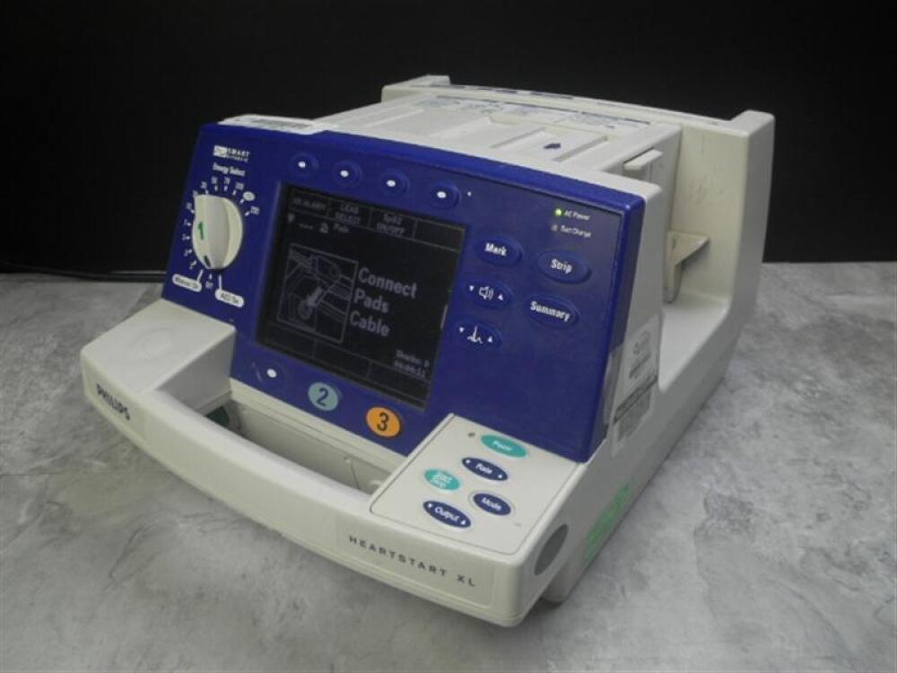 PHILIPS HEARTSTART XL BIPHASIC DEFIB WITH PACING, ECG, SPO2