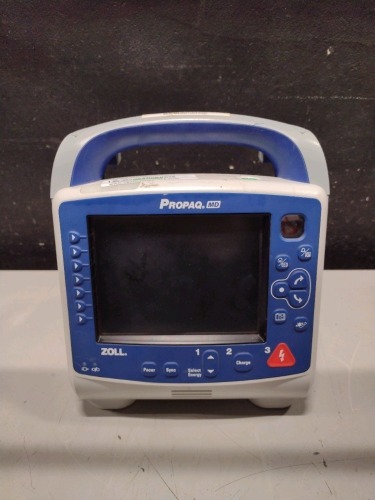 ZOLL PROPAQ MD DEFIB WITH PACING, 12 LEAD ECG, SPO2, CO2, NIBP, ANALYZE