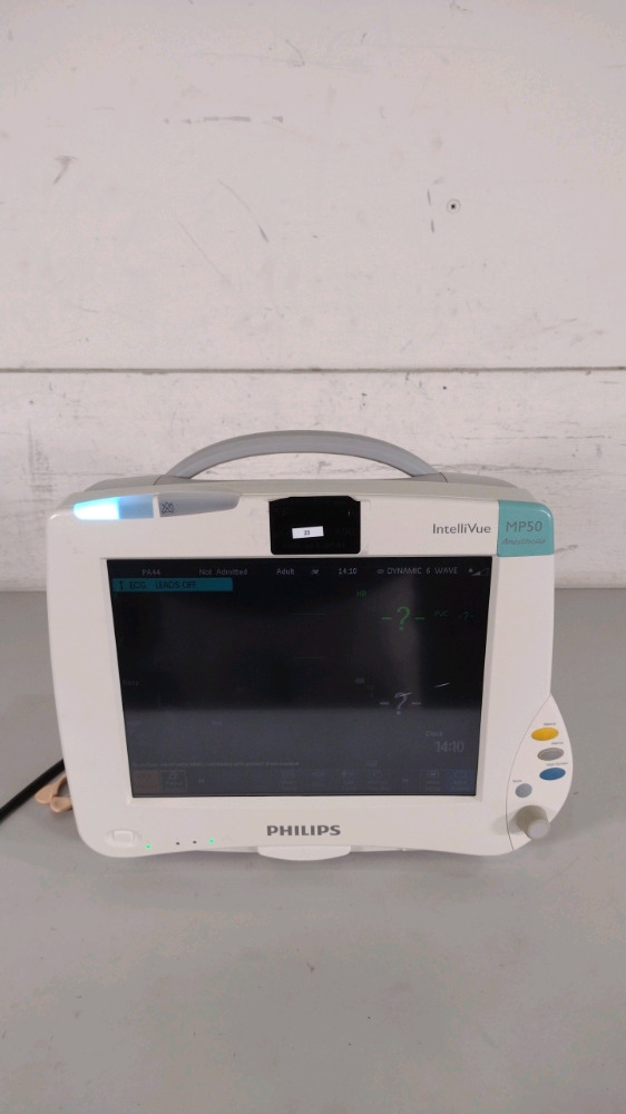 PHILIPS INTELLIVUE MP50 ANESTHESIA PATIENT MONITOR WITH MULTI-PARAMETER ...
