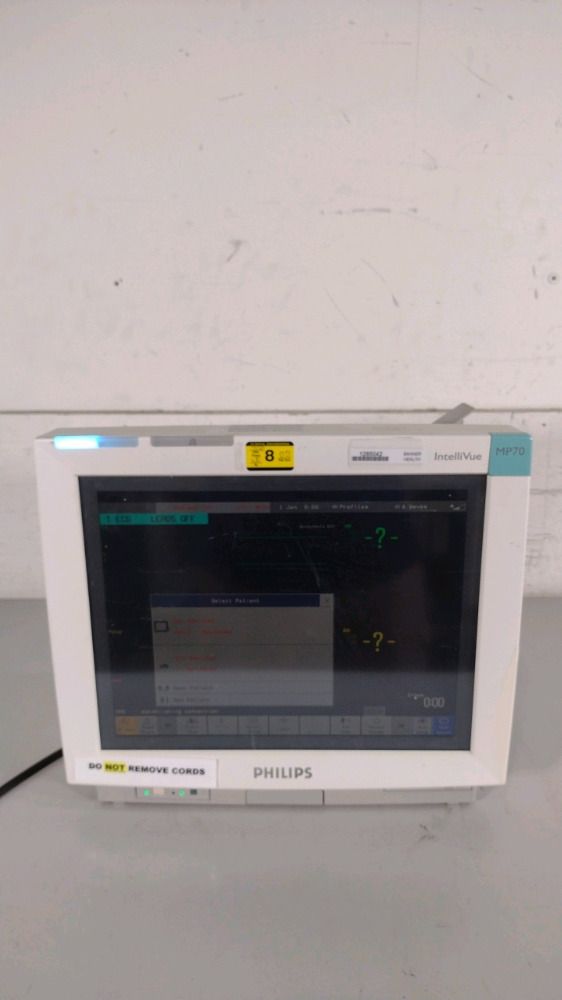 PHILIPS INTELLIVUE MP70 PATIENT MONITOR WITH MULTI-PARAMATER MODULE ...