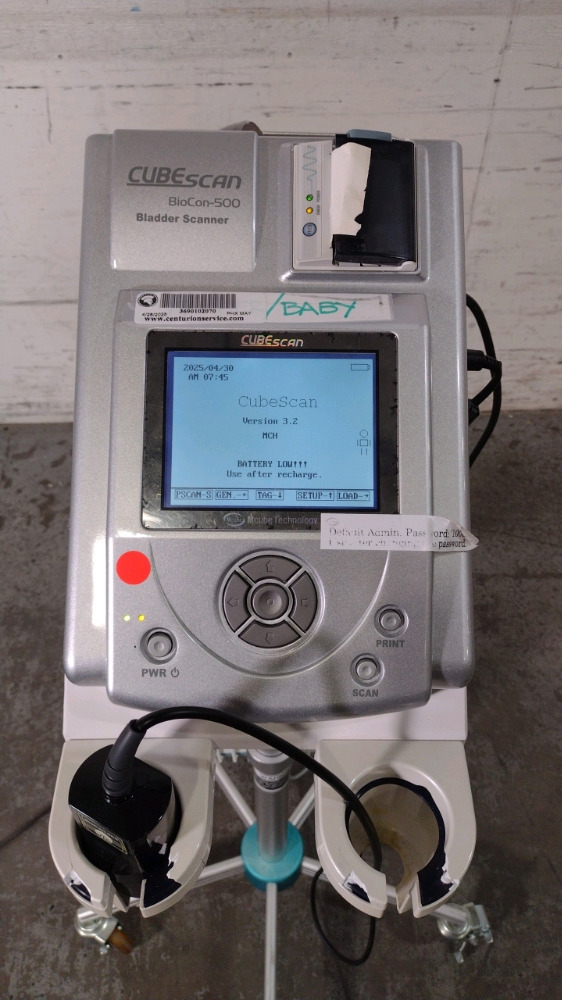 CUBESCAN BIOCON-500 BLADDER SCANNER WITH PROBE (BIOCON-500) ON ROLLING ...