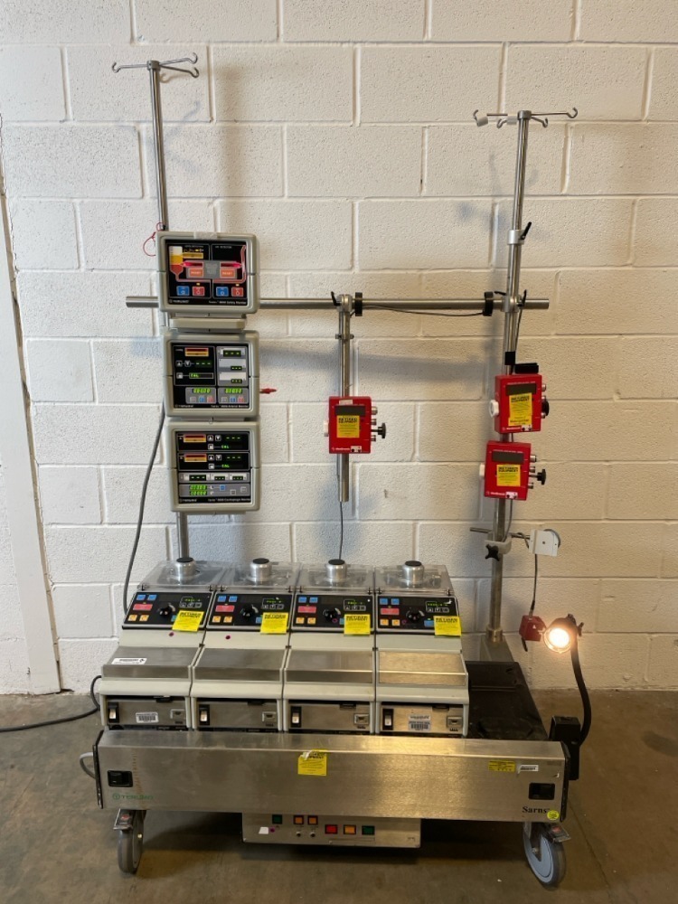 TERUMO/SARNS 8000 MODULAR PERFUSION SYSTEM WITH FOUR ROLLER PUMPS
