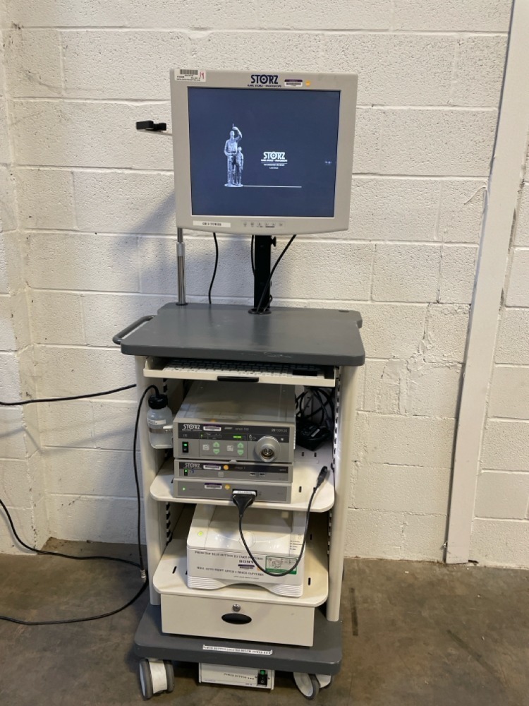 STORZ ENDOSCOPY CART W/SCB XENON 100 20132620 LIGHT SOURCE, IMAGE 1 ...