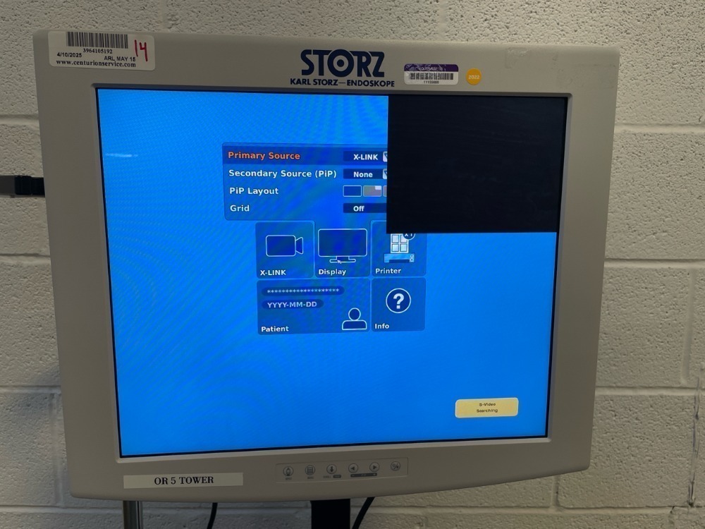 STORZ ENDOSCOPY CART W/SCB XENON 100 20132620 LIGHT SOURCE, IMAGE 1 ...