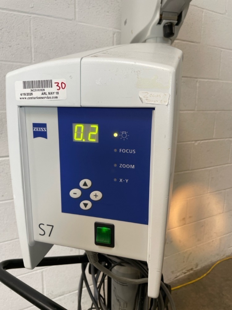 ZEISS OPMI VISU S7 SURGICAL MICROSCOPE W/HAND CONTROL