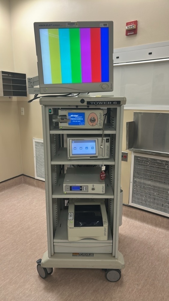 STRYKER 1188 ARTHROCSCOPY TOWER TO INCLUDE: STRYKER PNEUMO SURE HIGH ...