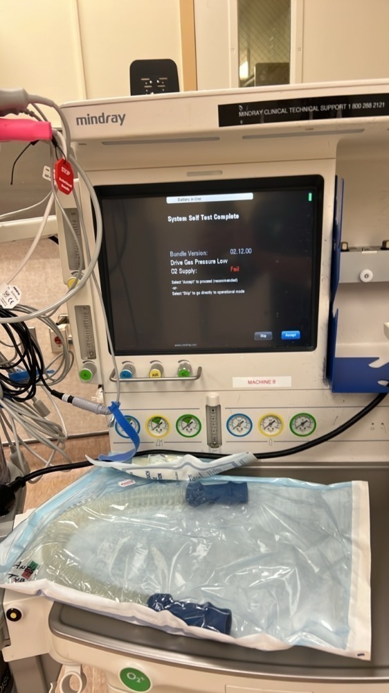 MINDRAY A5 ANESTHESIA MACHINE W/ MINDRAY PASSPORT 17M PATIENT MONITOR ...