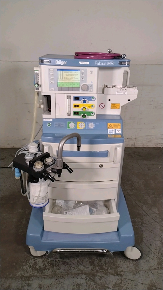 DRAGER FABIUS MRI ANESTHESIA MACHINE (SW 3.37A)(VOLUME CONTROL ...