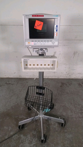 HP M1204A VIRIDIA 24C PATIENT MONITOR WITH ROLLING STAND