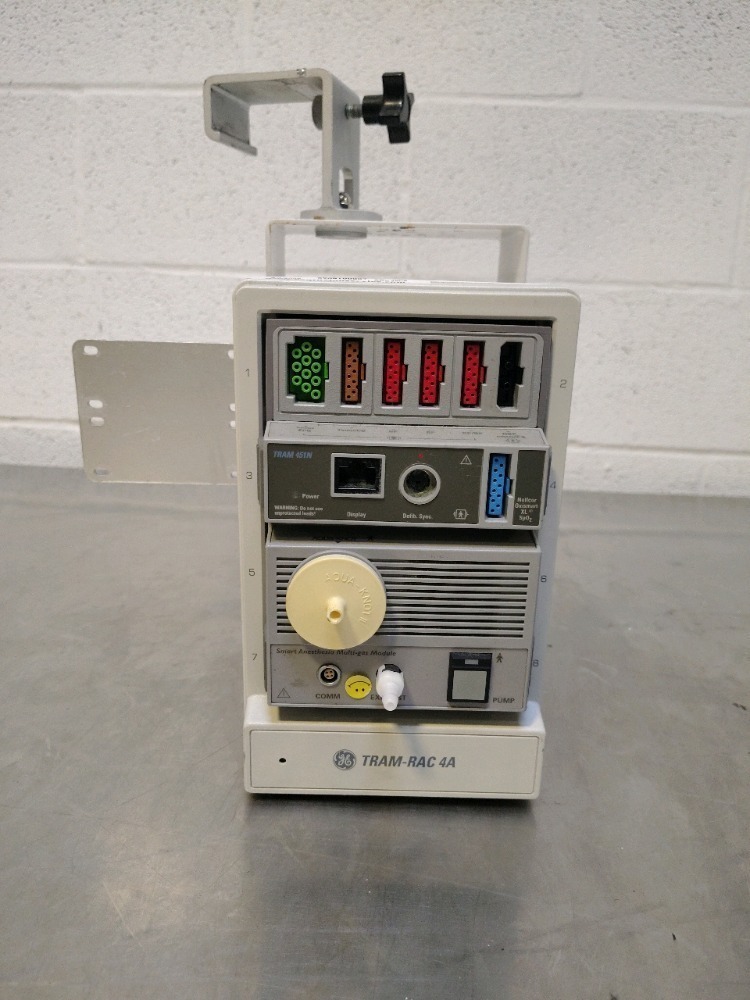 GE TRAM-RAC 4A TO INCULDE TRAM 451N AND SMART ANESTHESIA MULTI GAS MODULE
