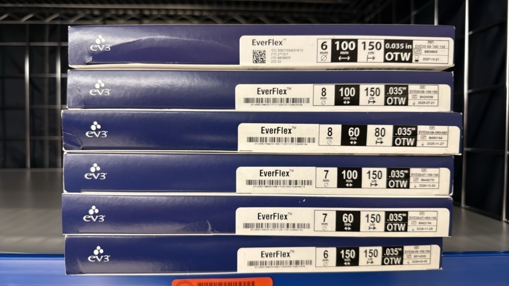 EV3 EVER FLEX SELF EXPANDING PERIPHERAL CARDIAC STENTS ASSORTED SIZES ...