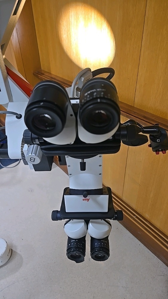 LEICA M500-N SURGICAL MICROSCOPE ON LEICA MS STAND W/ 4 OBJECTIVE ...