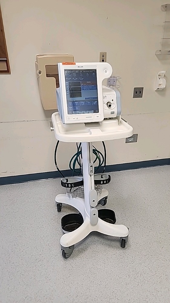 PHILIPS RESPIRONICS V60 VENTILATOR ON ROLLING STAND LOCATED AT: LOCATED ...