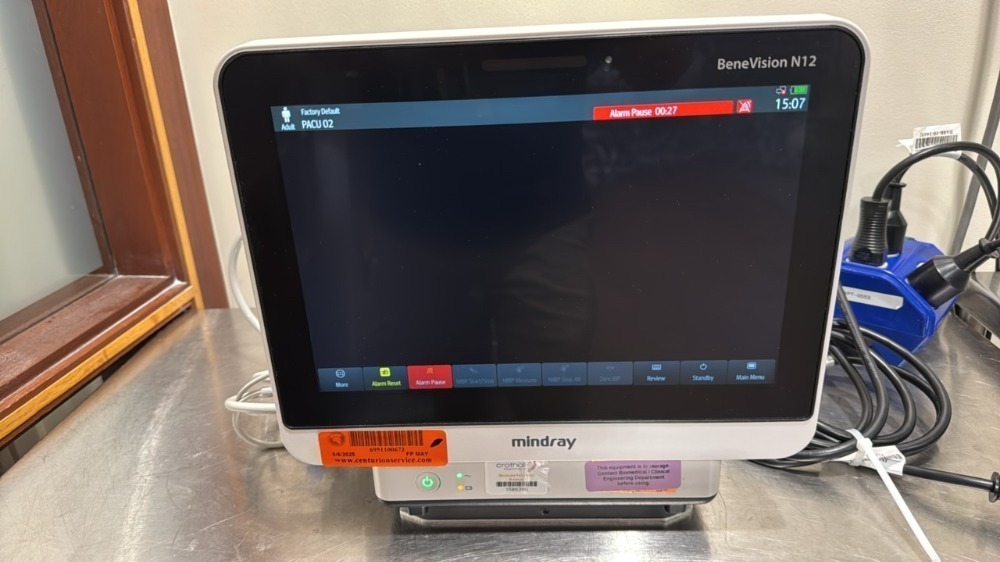 MINDRAY BENEVISION N12 PATIENT MONITOR W/ MPM MODULE LOCATED AT ...