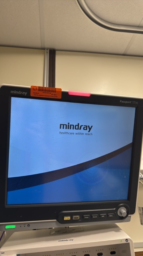 MINDRAY PASSPORT 17M PATIENT MONITOR W/ T1 MONITOR, CO2 MDDULE AND ...