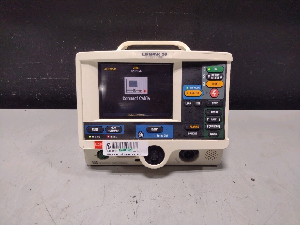 MEDTRONIC/PHYSIO-CONTROL LIFEPAK 20 DEFIB WITH PACING, 3 LEAD ECG, SPO2 ...