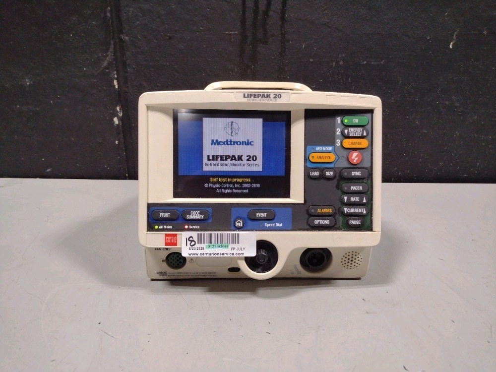 MEDTRONIC/PHYSIO-CONTROL LIFEPAK 20 DEFIB WITH PACING, 3 LEAD ECG, ANALYZE