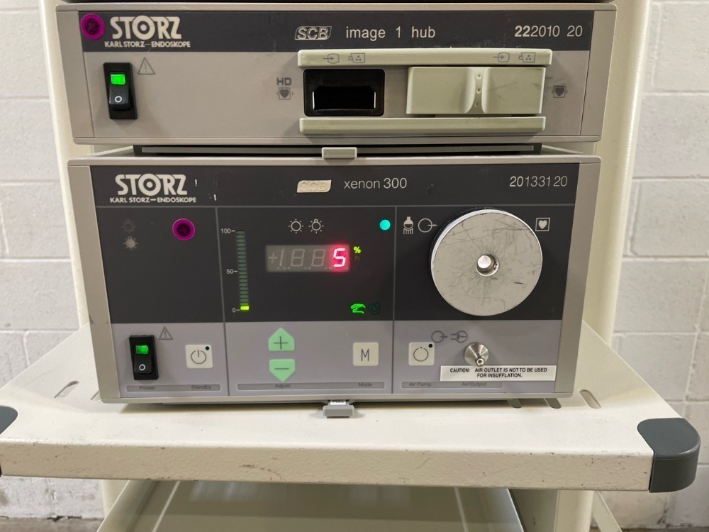 STORZ GOKART/9601G ENDOSCOPY SYSTEM TOWER TO INCLUDE IMAGE 1 TC200(SN# ...