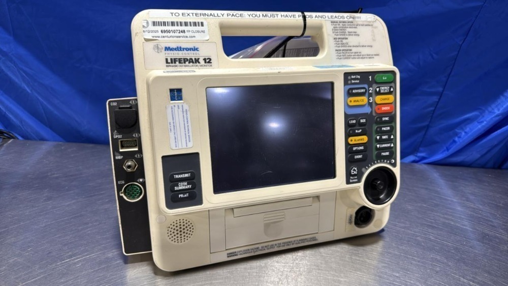 MEDTRONIC/PHYSIO-CONTROL LIFEPAK 12 DEFIB WITH PACING, 3 LEAD ECG, SPO2 ...