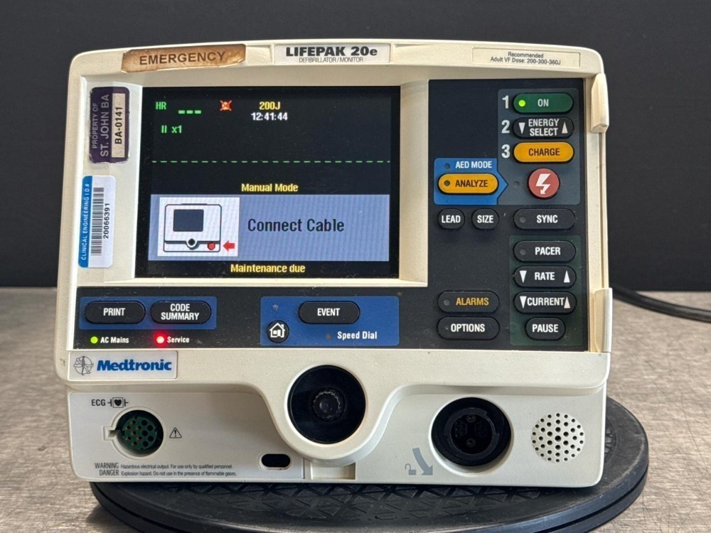 MEDTRONIC LIFEPAK 20E DEFIBRILLATOR/MONITOR