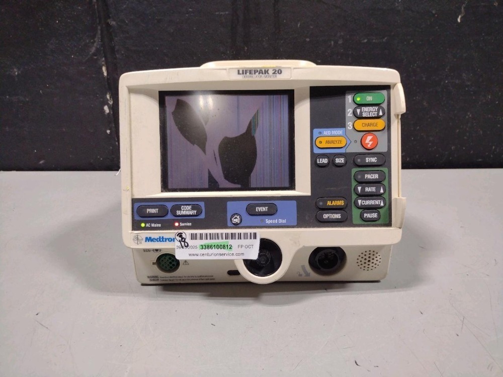 MEDTRONIC/PHYSIO-CONTROL LIFEPAK 20 DEFIB WITH PACING, 3 LEAD ECG, ANALYZE