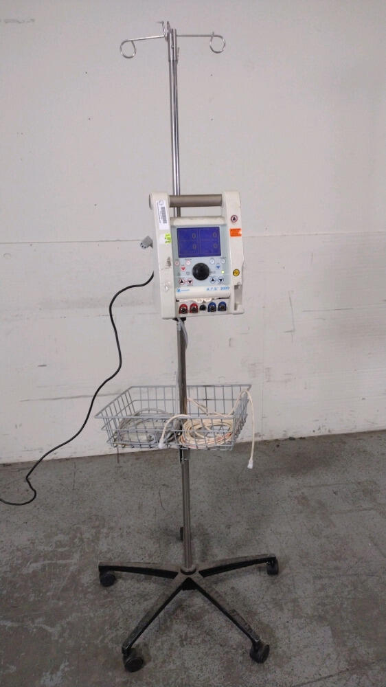 ZIMMER ATS 3000 AUTOMATIC TOURNIQUET SYSTEM ON ROLLING STAND