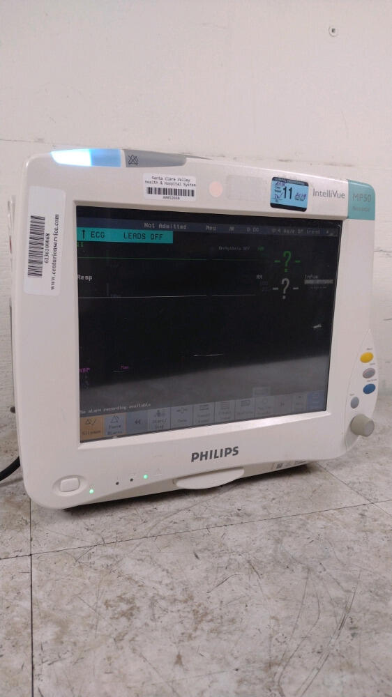 PHILIPS INTELLIVUE MP50 NEONATAL PATIENT MONITOR WITH MULTI-PARAMETER ...