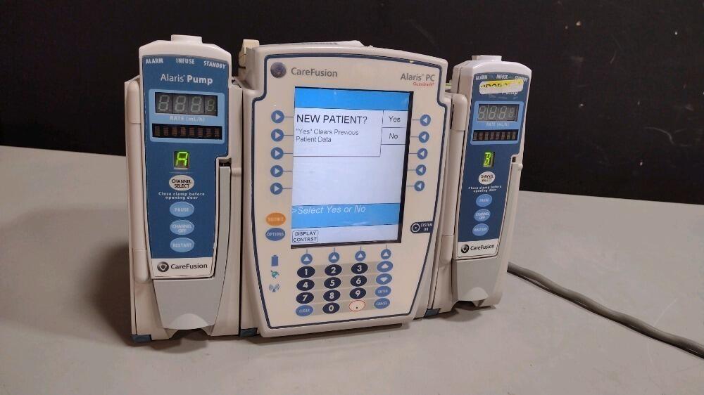 CAREFUSION ALARIS PC 8015 INFUSION PUMP WITH ALARIS PUMP 8100 SERIES ...